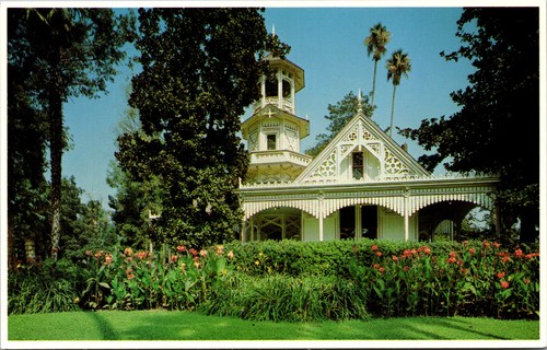Postcard CA Los Angles State And County Arboretum Queen Anne Cottage | eBay