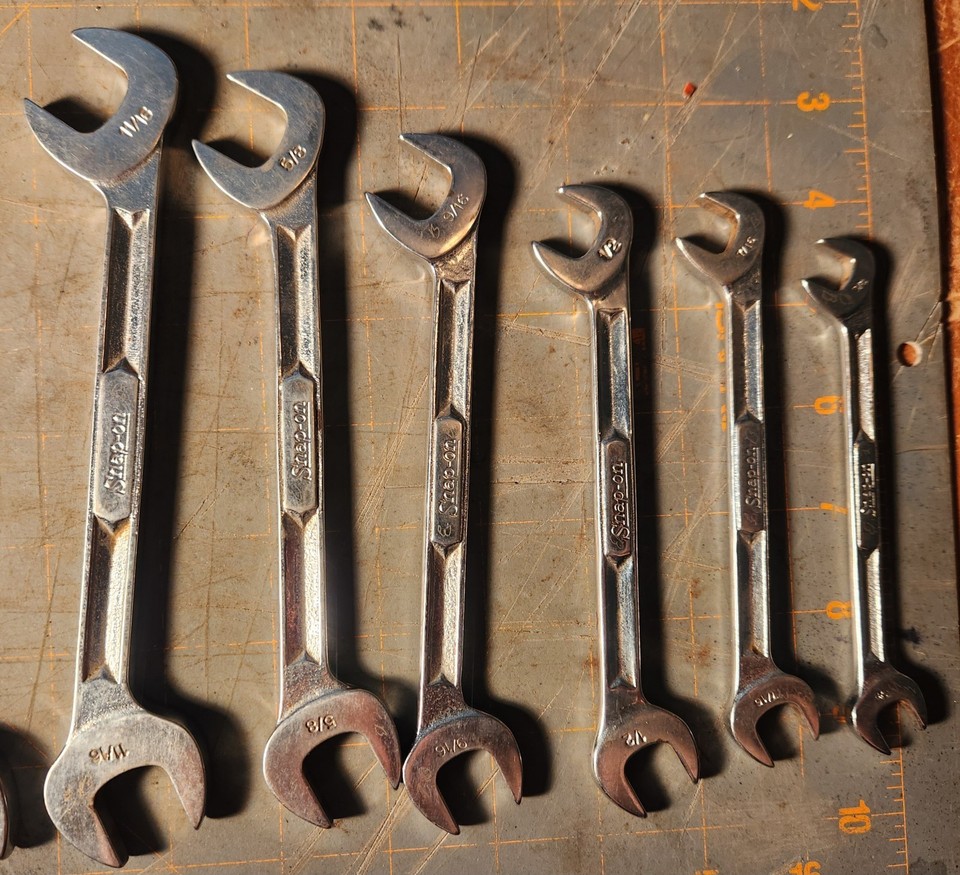 Snap On Tools 10 Pc 4 Way Open End Angle Wrench Set | eBay
