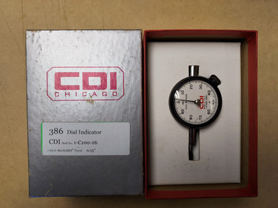 386 Dial Indicator CDI, 1-C100-26 0.001" 0.25" | eBay