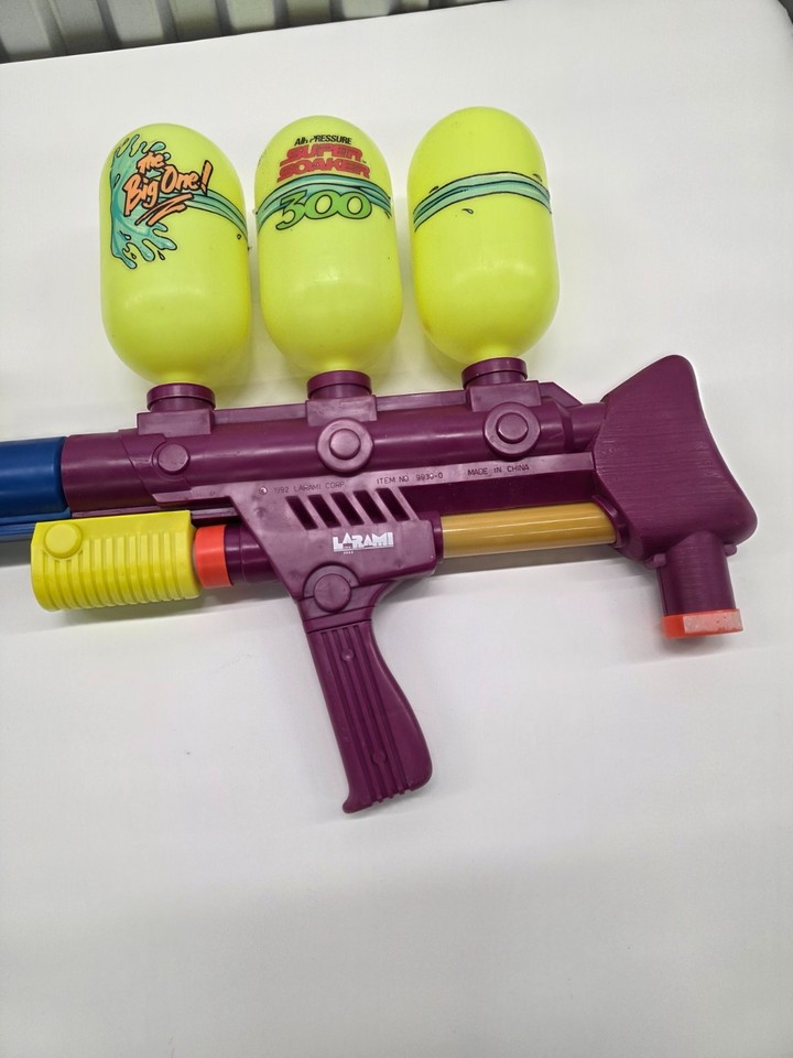 RARE 1992 Larami Super Soaker 300 Backpack Water Gun - Untested | eBay