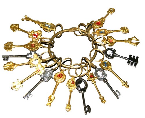 Cosplay Fairy Tail Spirit Gate Keys Lucy Celestial 17 Gold & Silver Set ...