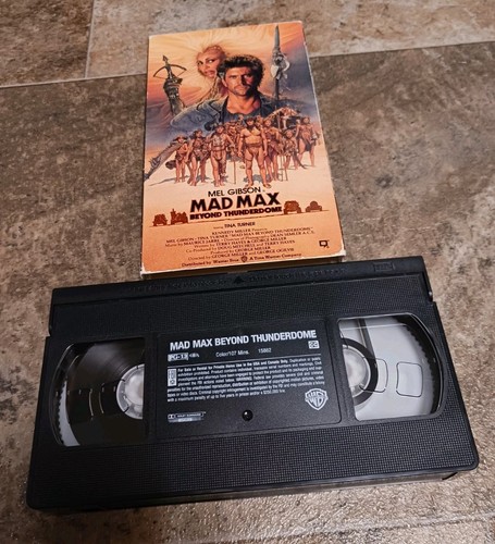 1985 Vintage Mad Max Beyond Thunderdome Movie VHS 1991 Mel Gibson ...