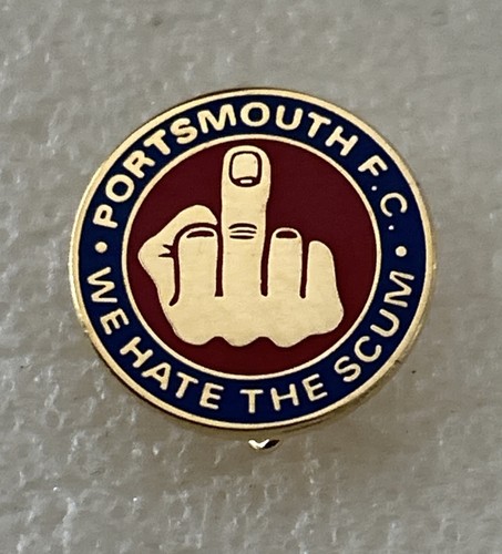 Old Very Rare & Collectable Portsmouth Supporter Enamel Badge - Anti ...