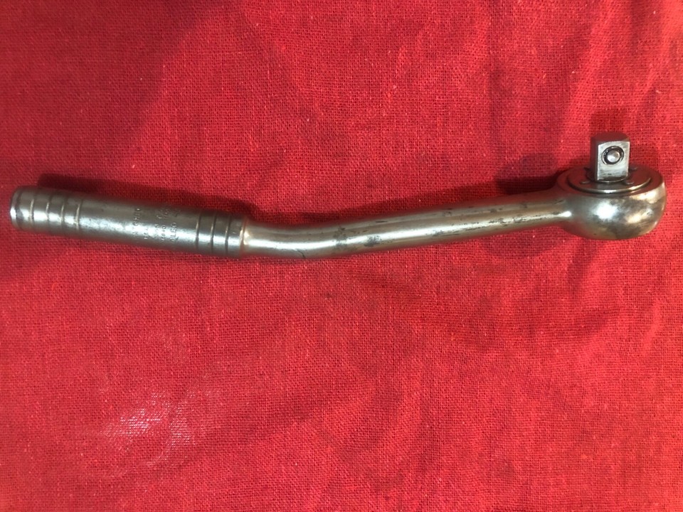 "BLACKHAWK 1/2"" Drive Push Button Ratchet 49997 USA Curved Shaft ...