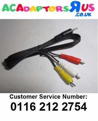 Technika Portable DVD Player Connect Screen to TV Cable Lead 3 RCA Fono ...