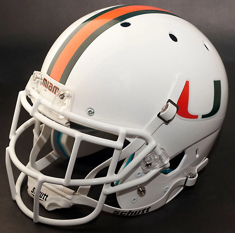 Miami Hurricanes Football Helmets
