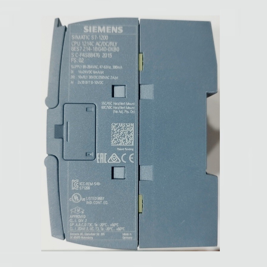 TESTED SIEMENS S7 1200 CPU 1214 C - 6ES7214-1BG40-0XB0 -- 6ES7 214 ...