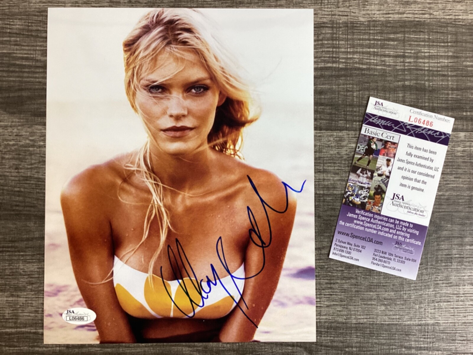 (SSG) Hot Victoria Secrets & S.I. Model MAY ANDERSON Signed 8X10 Photo - JSA COA | eBay