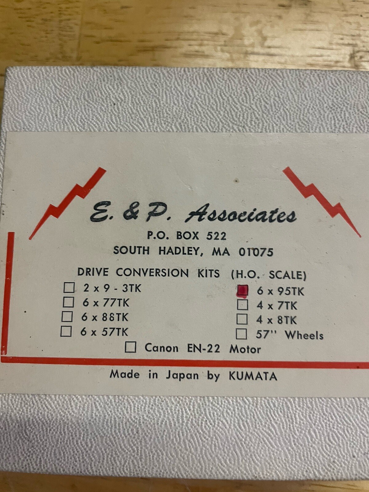 HO Scale E&P Associates Kumata 6 X 95TK Drive Conversion Kit | eBay