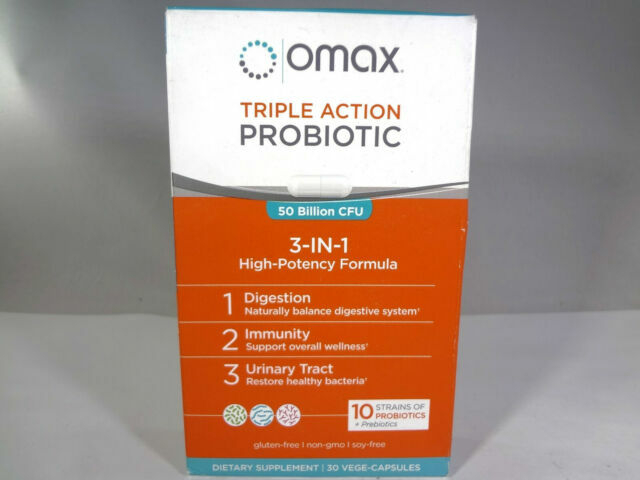 Omax Triple Action Probiotic 30 Capsules for sale online | eBay