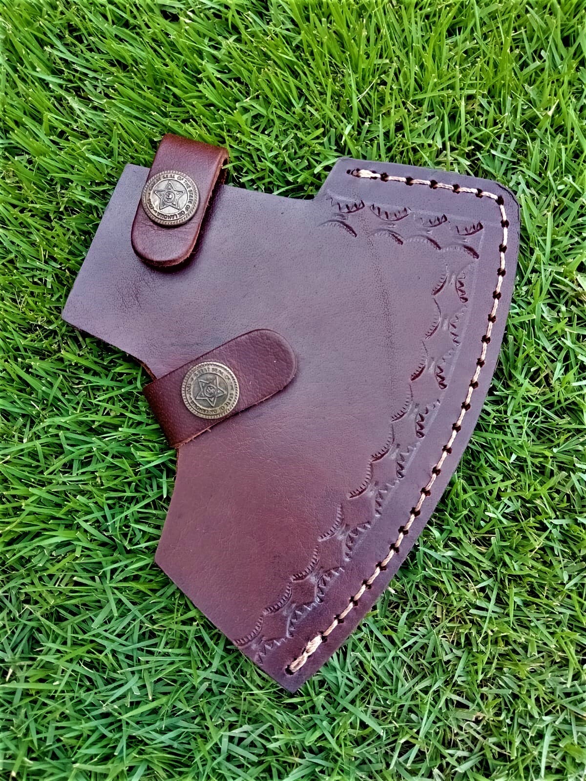 Hunting Holster Leather Axe Hatchet Blade Cover Axe Head Sheath Case ...