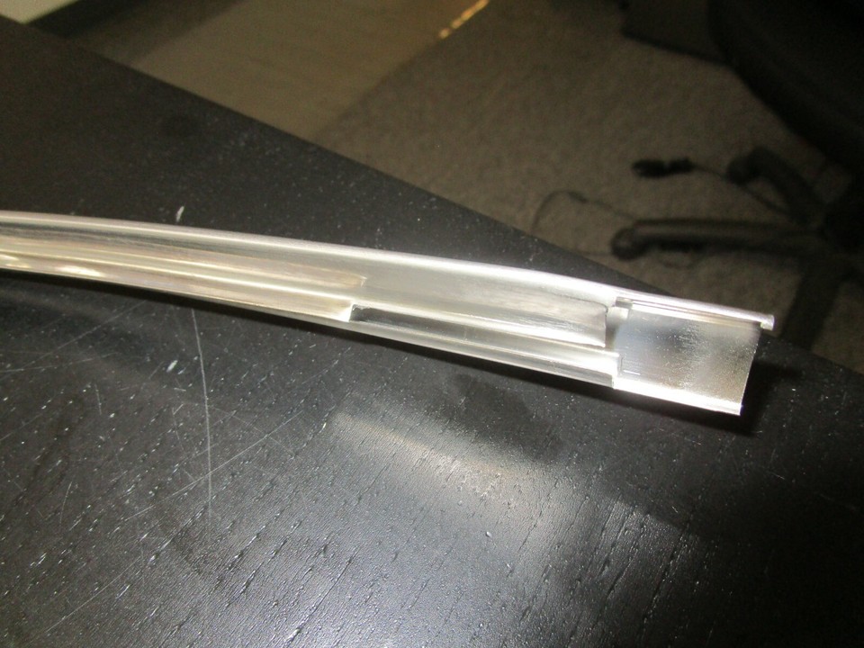 56/62 corvette windshield frame lower polished stainless steel trim ...