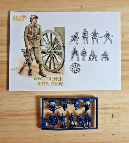 HAT 8162 WWII FRENCH ARTILLERY CREW 1/72 Model Kit - 1 UNBOXED SPRUE 8 ...