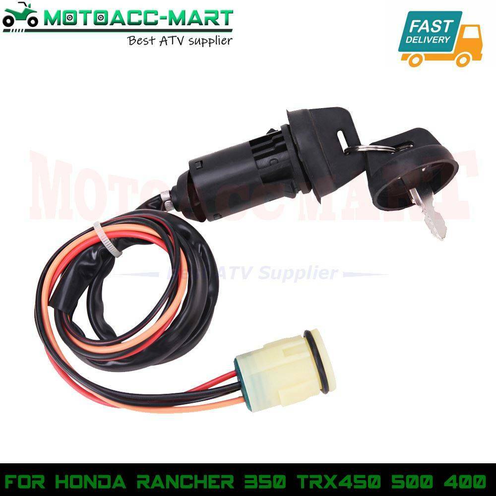 Ignition Key Switch Fit For Honda 2000-07 Rancher 350 400 Fourtrax ...