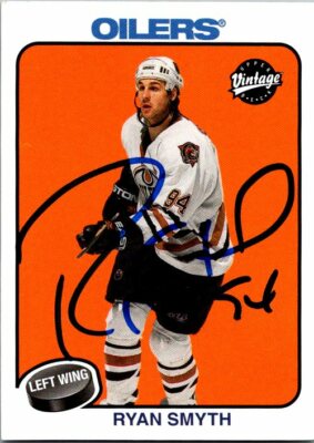 Ryan Smyth autographed hockey card Edmonton Oilers 2001 Upper Deck ...