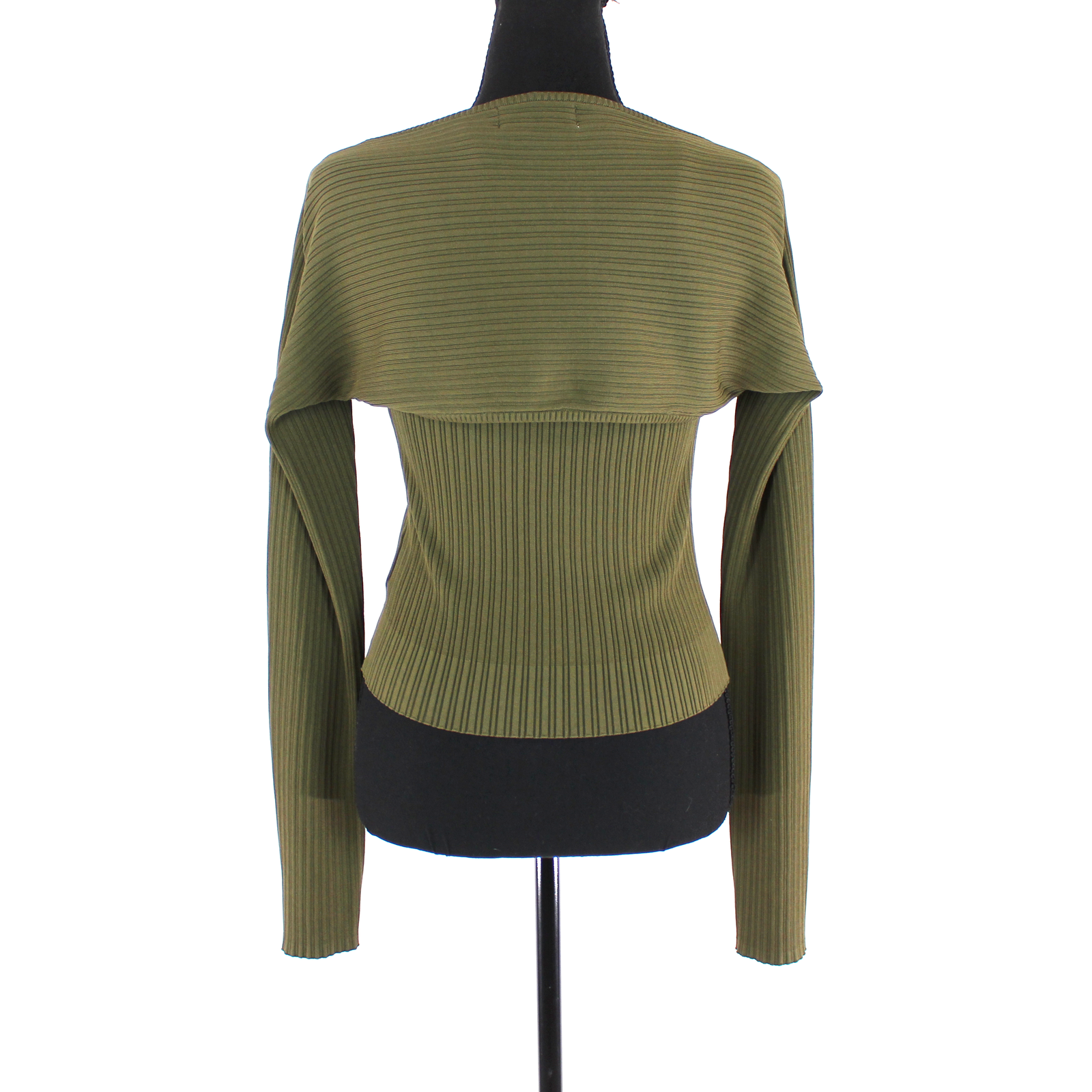 NICHOLAS Luna Khaki Green Rib Knit Racerback Tank Shrug Set S NEW ...
