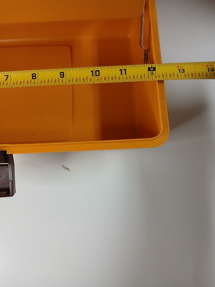 Vintage Fenwick Woodstream 1040 Orange Fishing Tackle Box Tool Storage ...