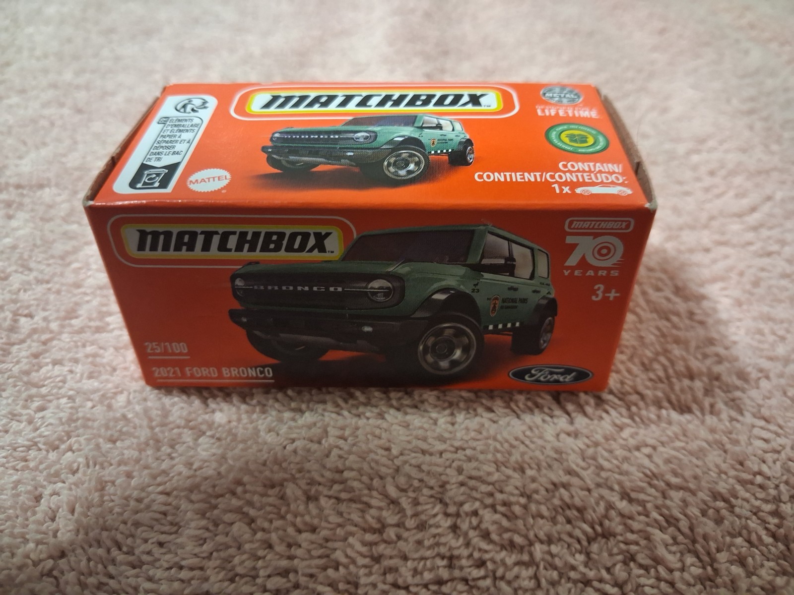 Matchbox 1-100 Series Power Grabs - #25/100 2021 Ford Bronco ...
