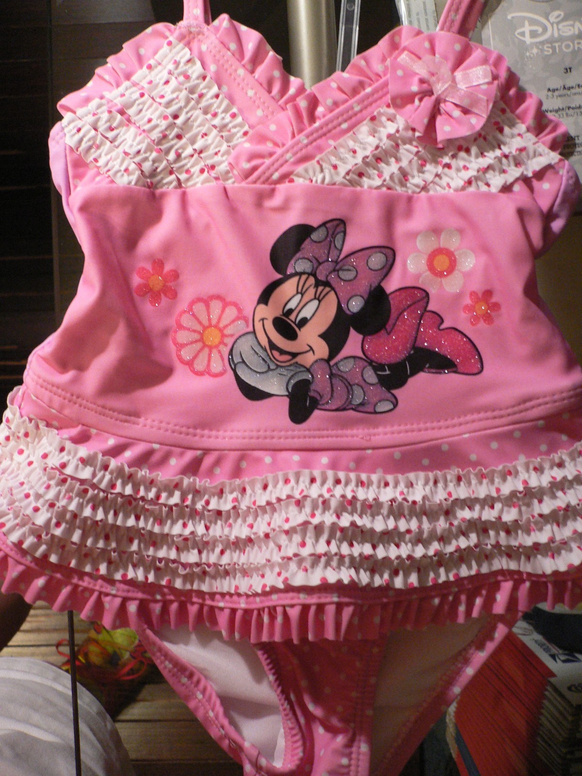 DeLuXe~MiNNiE MoUsE~2pc SWIM SUIT~2T to 4T~Tankini~PiNk~Sparkle~NWT ...