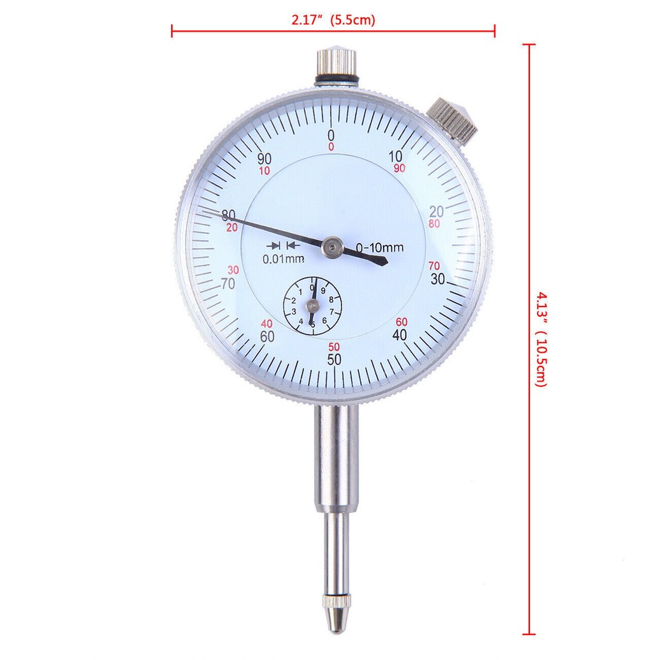 NEW Dial Test Indicator DTI Gauge + Magnetic Base Stand Metric Clock ...