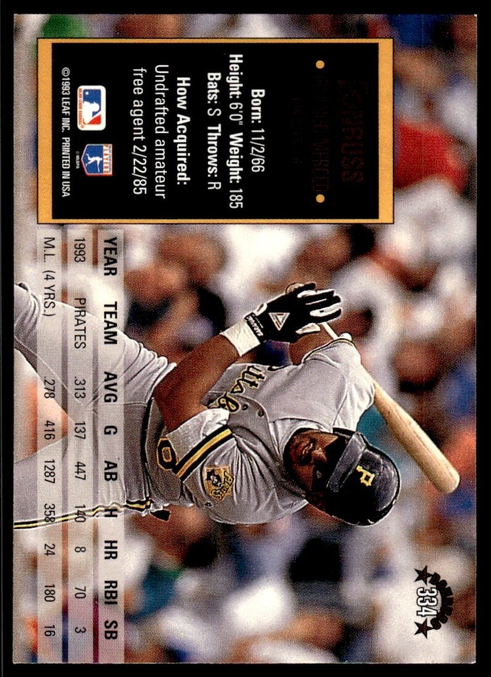 1994 Donruss Baseball Card Orlando Merced Pittsburgh Pirates #334 | eBay