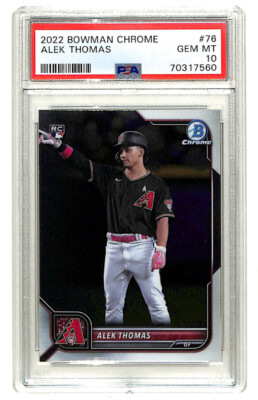 2022 Bowman Chrome #76 Alek Thomas rookie RC card PSA 10 Dbacks | eBay