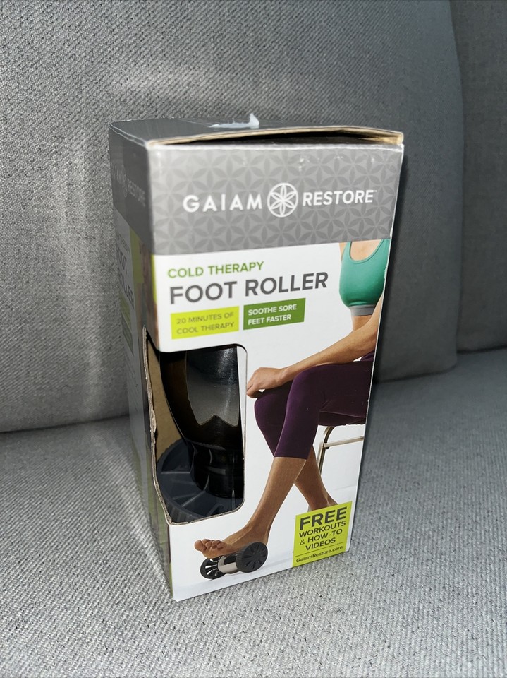 Massage Foot Pain Relief Gaiam Restore Hot / Cold Foot Massage Roller ...