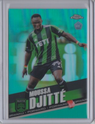 2022 Topps Chrome MLS Aqua Refractor #63 Moussa Djitte RC 286/299 ...