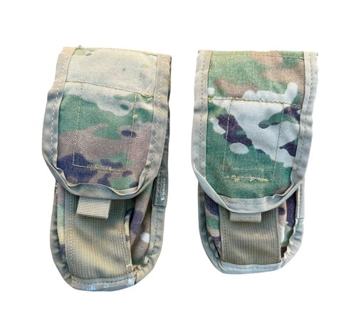 2 Pack USGI Army MOLLE DOUBLE 2 MAG 30 Round Magazine Pouch Multicam ...