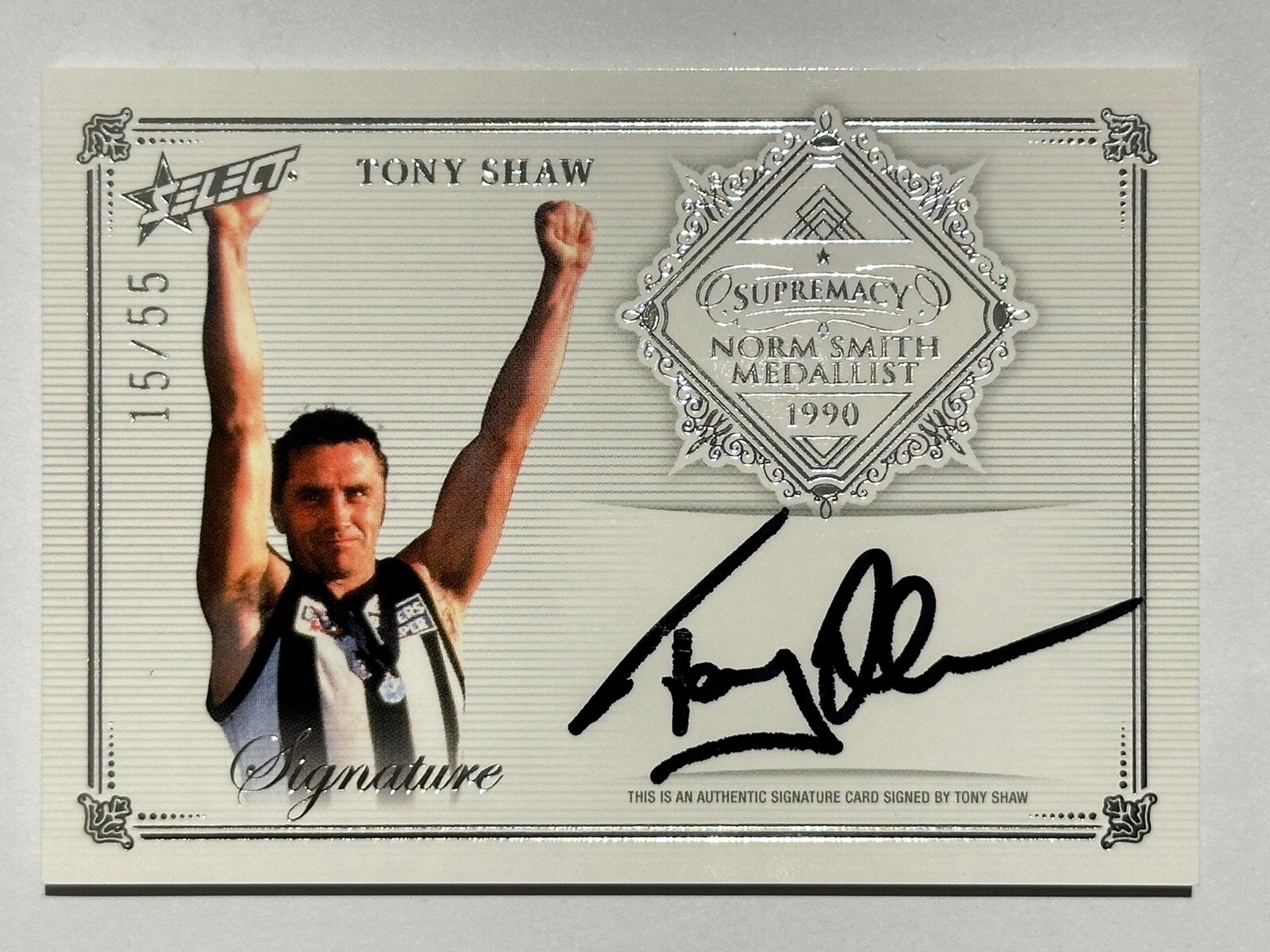 2019 AFL Supremacy Norm Smith Medallist Signature NSMS5 T. Shaw 15/55 ...