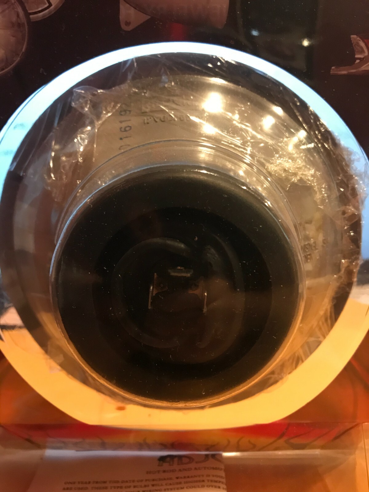 Adjure T70100-ASR 7" Diamond Wave Cut Ice Skull Headlamp with H4 Bulb ...