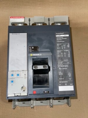 Square D PLM PLM34060CU43C 3 Pole 600 Amp Circuit Breaker PLM34060 LI ...