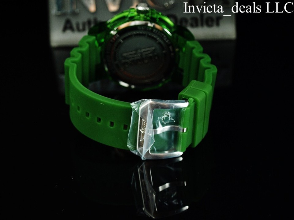 Invicta Men's 52mm GRAND PRO DIVER ANATOMIC CASE GREEN DIAL Green Tone ...