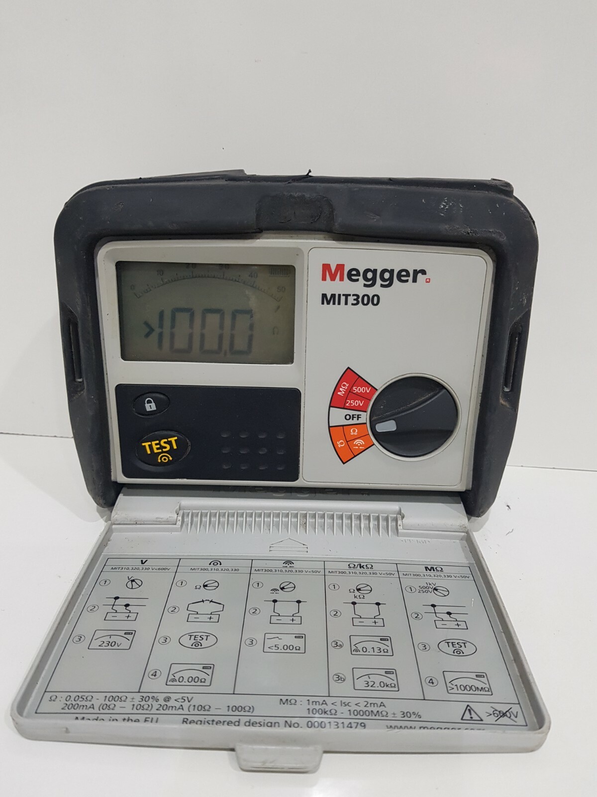 Megger MIT300, Insulation Tester 500V dc 999MΩ CAT III 600V | eBay