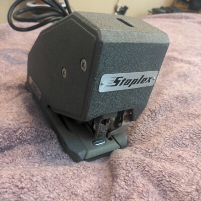 STAPLEX, SJM-1, 110AC-10AMP, ELECTRIC DESK STAPLER TESTED WORKING | eBay