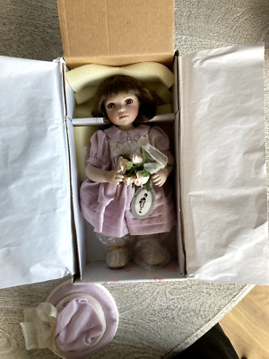 Vintage Delton Fine Collectibles Porcelain Doll 11'' "Claire" | eBay