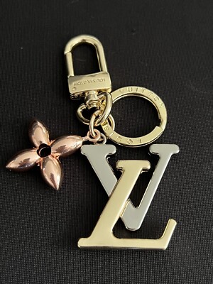 LOUIS VUITTON Wave LV Logo Bag Charm Key Holder Pre Owned, Excellent | eBay