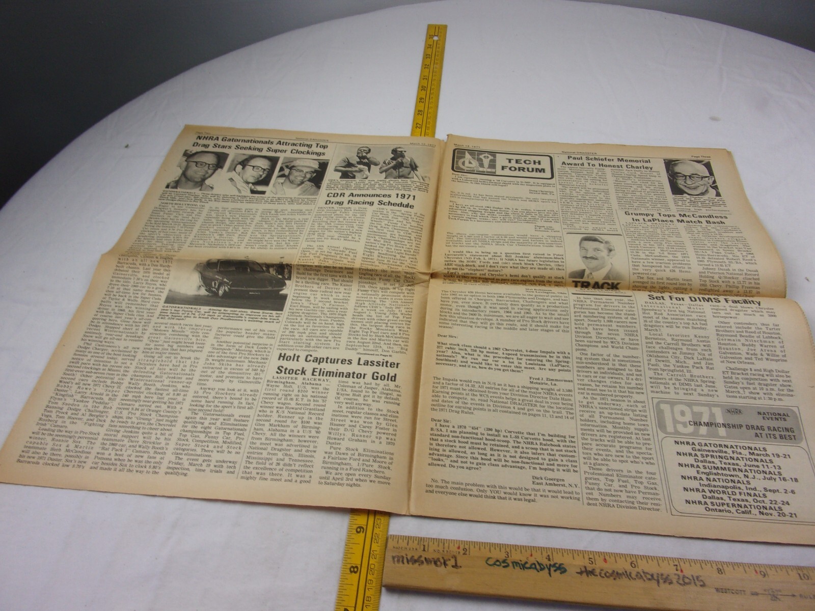 Larry Reyes Phil Castronovo Friedman Bonneville National Dragster 1971 ...