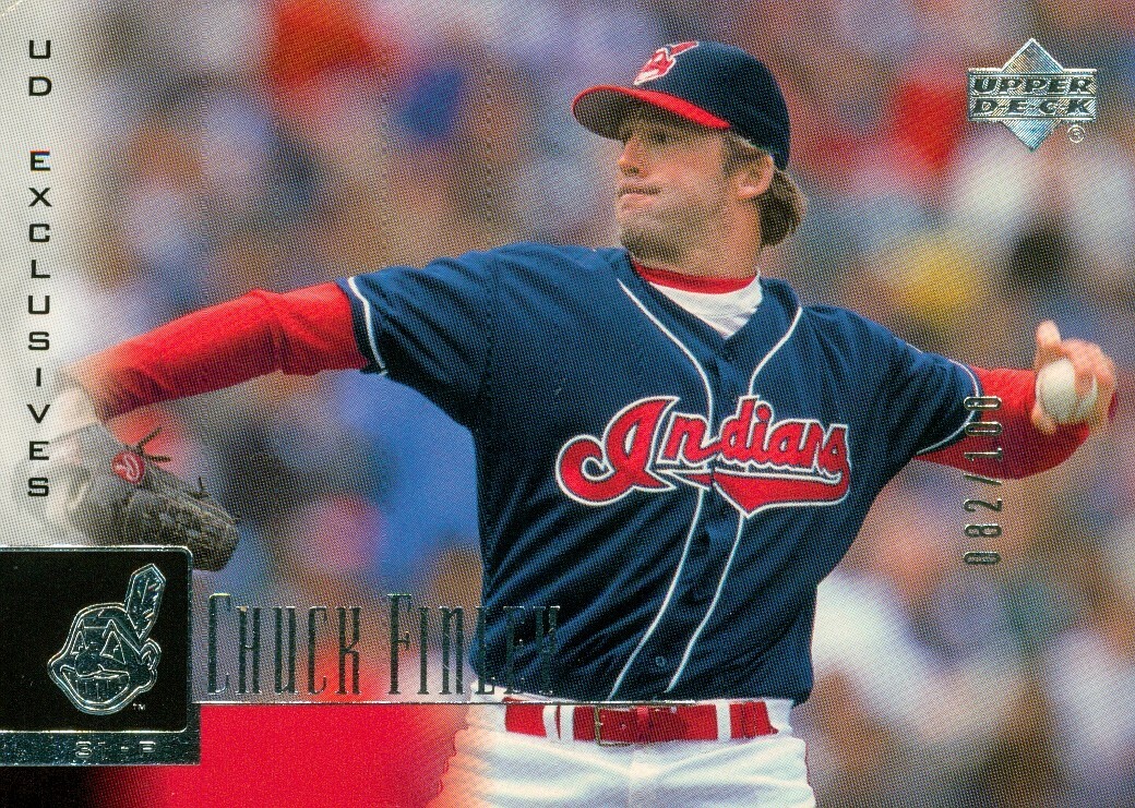 2001 Upper Deck Exclusives Silver Chuck Finley 80 Indians 028/100 | eBay