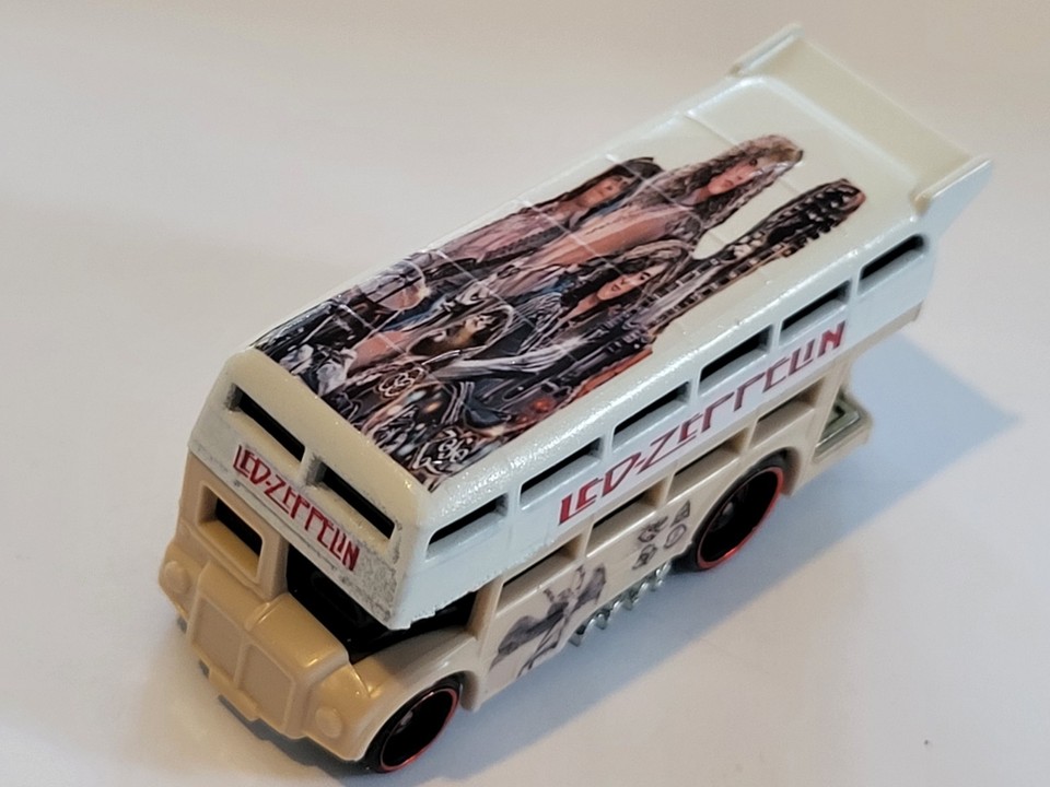 Hot Wheels ROCK Band LED ZEPPELIN London Double Decker Bus custom | eBay