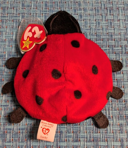 TY Beanie Baby LUCKY the Ladybug (Red with 11 Spots) -5in Plush Stuffed ...
