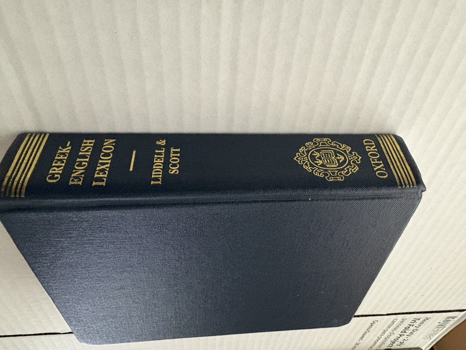 Liddell & Scott GREEK-ENGLISH LEXICON This impression 2003 | eBay