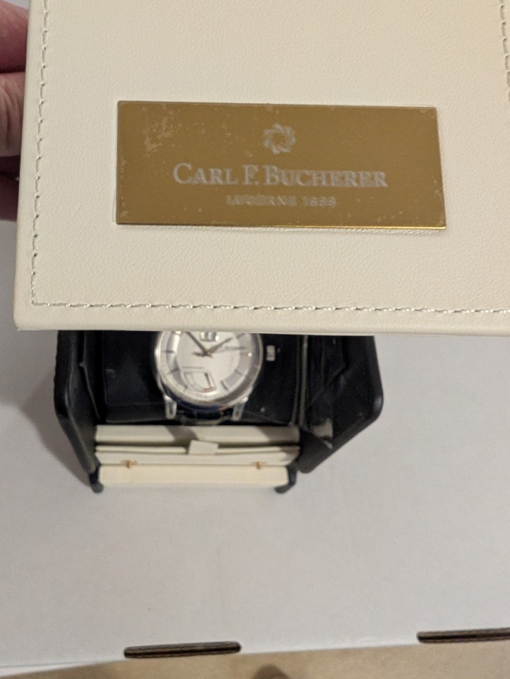 Carl F. Bucherer Manero BigDate Power Reserve Automatic Watch w/ Box | eBay