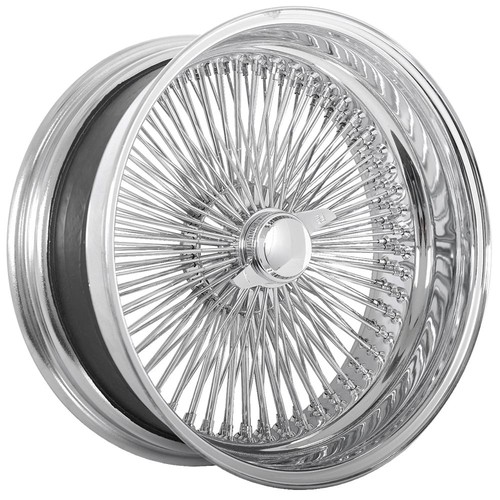 20x8" LA Wire Wheels Reverse 150-Spoke Straight Lace Chrome Rims (A01 ...