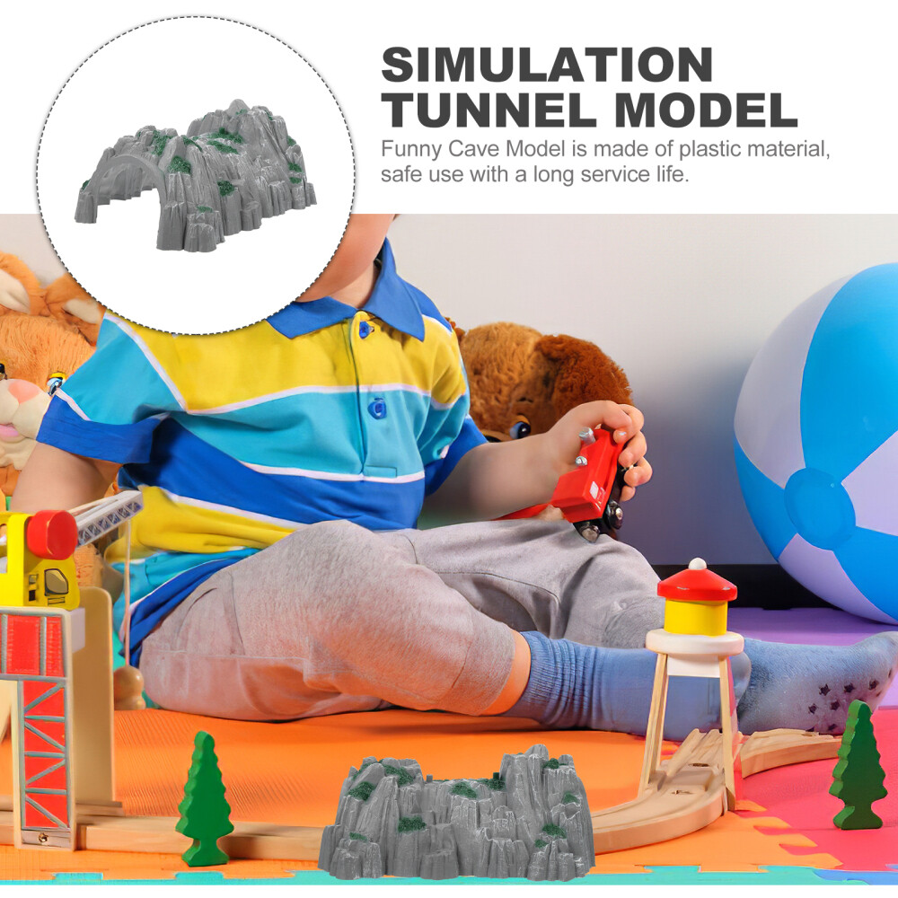 Plastic Artificial Rock Cave Child DIY Tunnel Model Toy Train | eBay