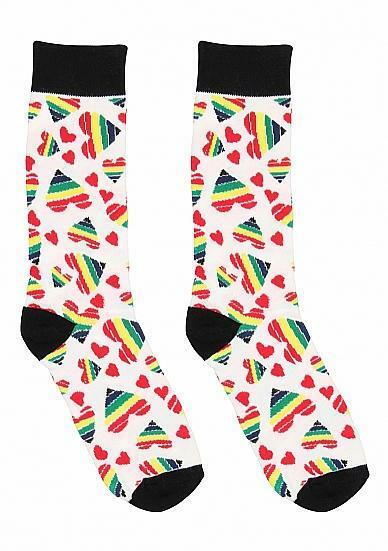 Shots Sexy Happy Hearts Socks - 36-41 (Mens 4-7) | eBay