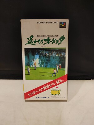 Nintendo Super Famicom Augusta Golf Video Game Complete Japan | eBay