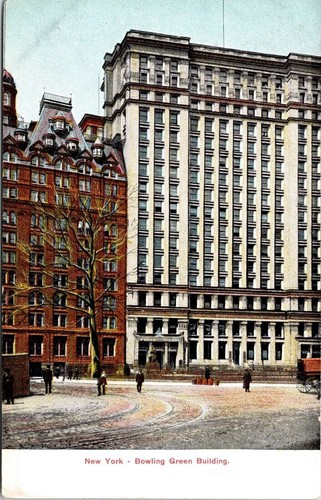 New York Bowling Green Building Vintage Divided Back Postcard | eBay