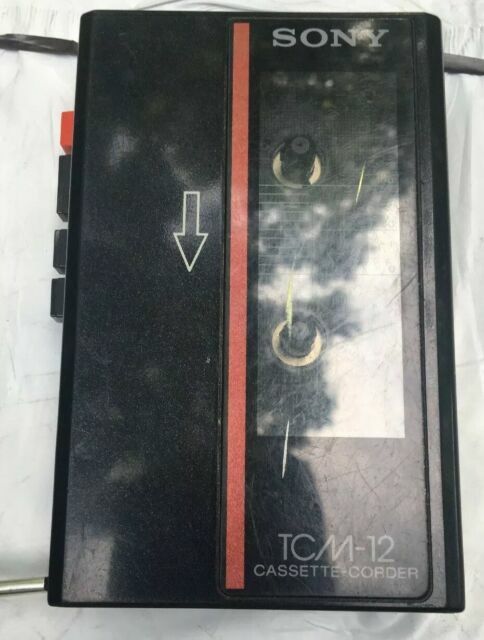 Sony Tcm-12 Cassette Corder Recorder Tape Player Walkman for sale ...