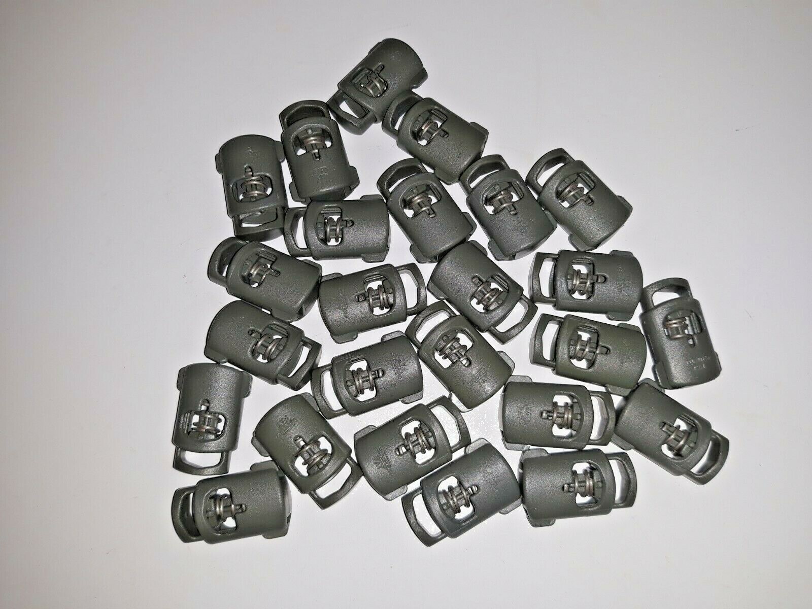 Lot of 25 Duraflex Pop-Lock Cord Lock 6523 Foliage Green Militaria NOS ...